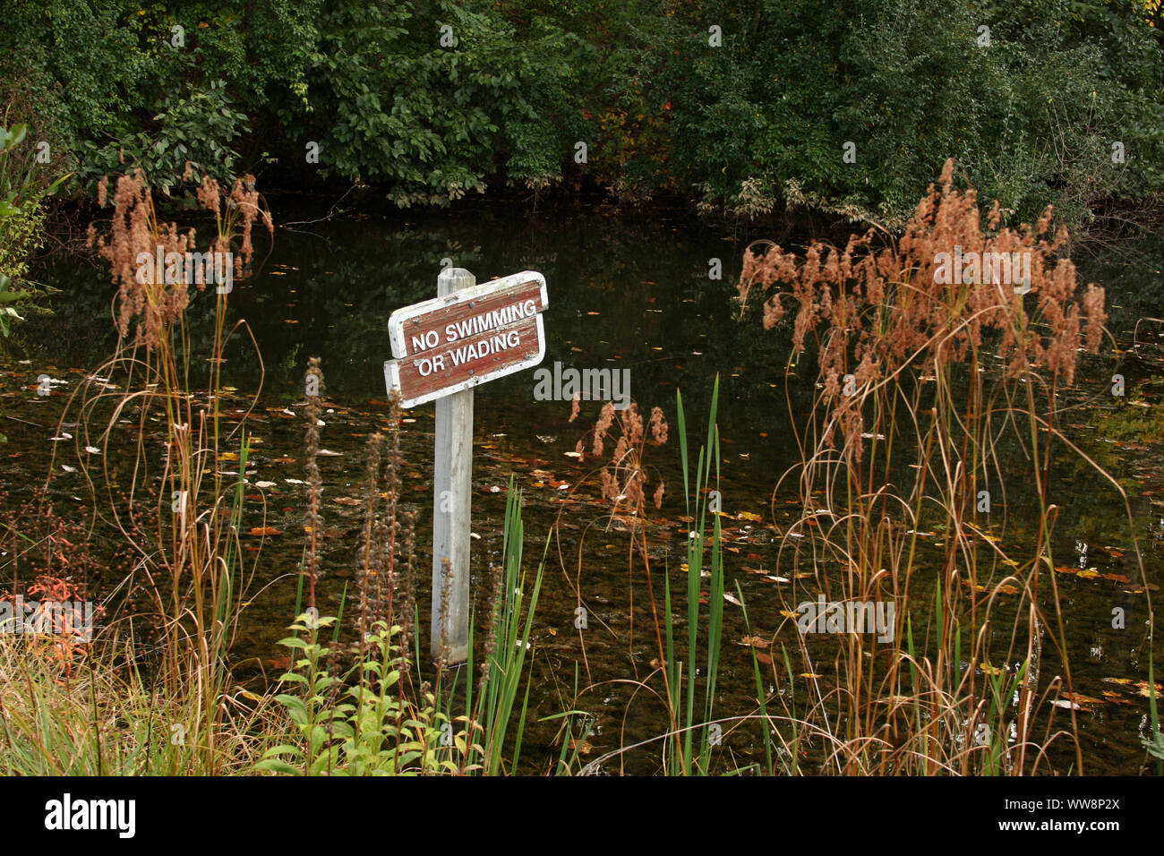 No wading sign hi-res stock photography and images - Alamy
