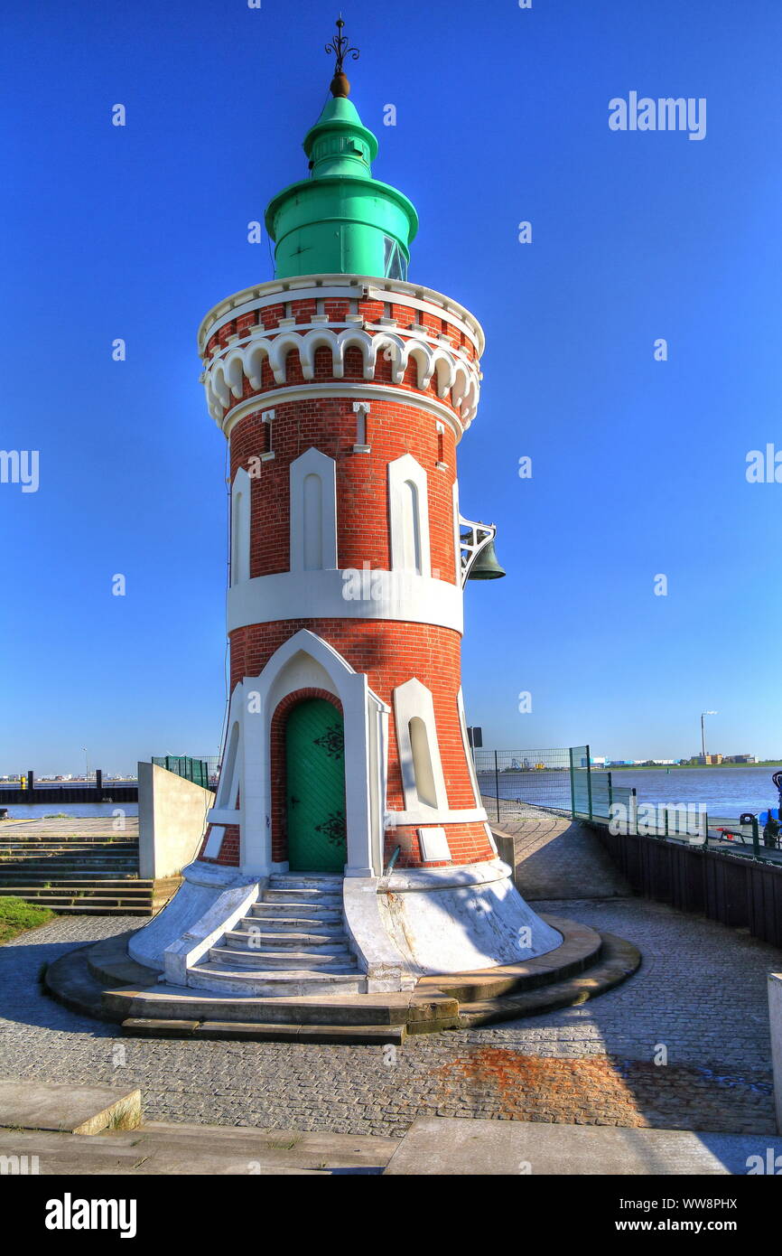 Lighthouse pingelturm am weserufer hi-res stock photography and images ...