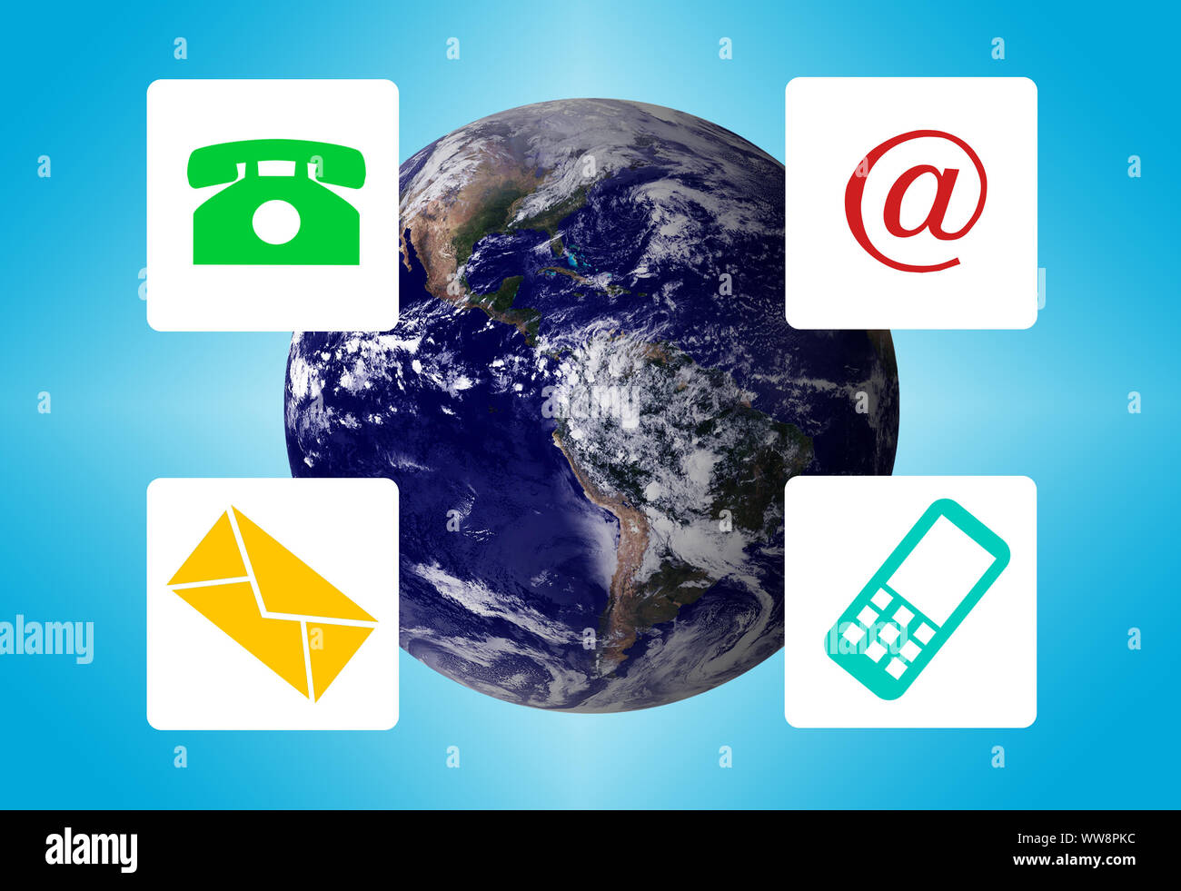 Website and internet contact us concept, customer service, copy space ...