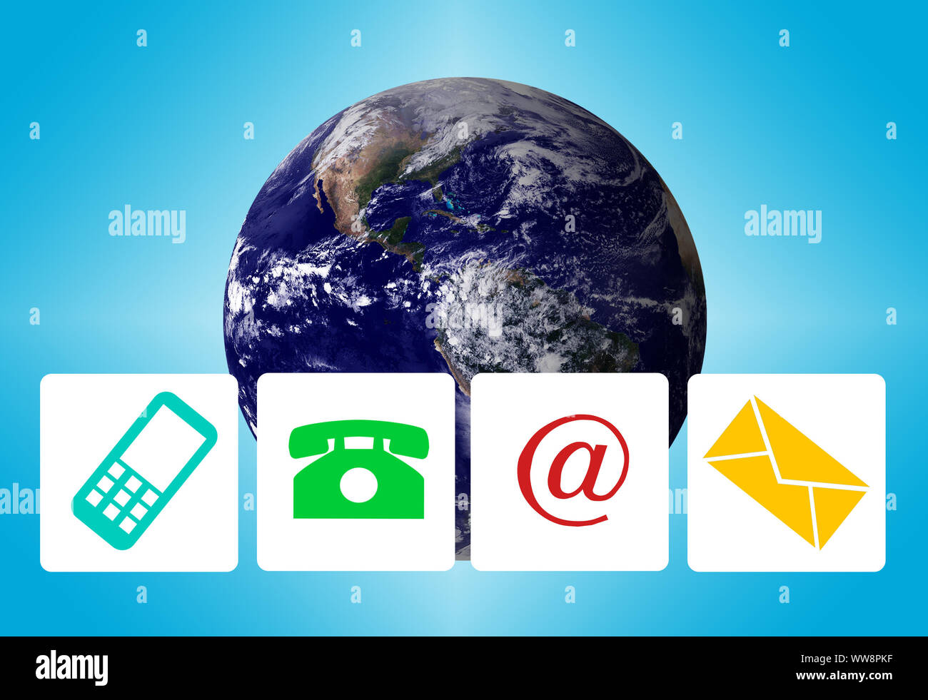 Website and internet contact us concept, customer service, copy space ...