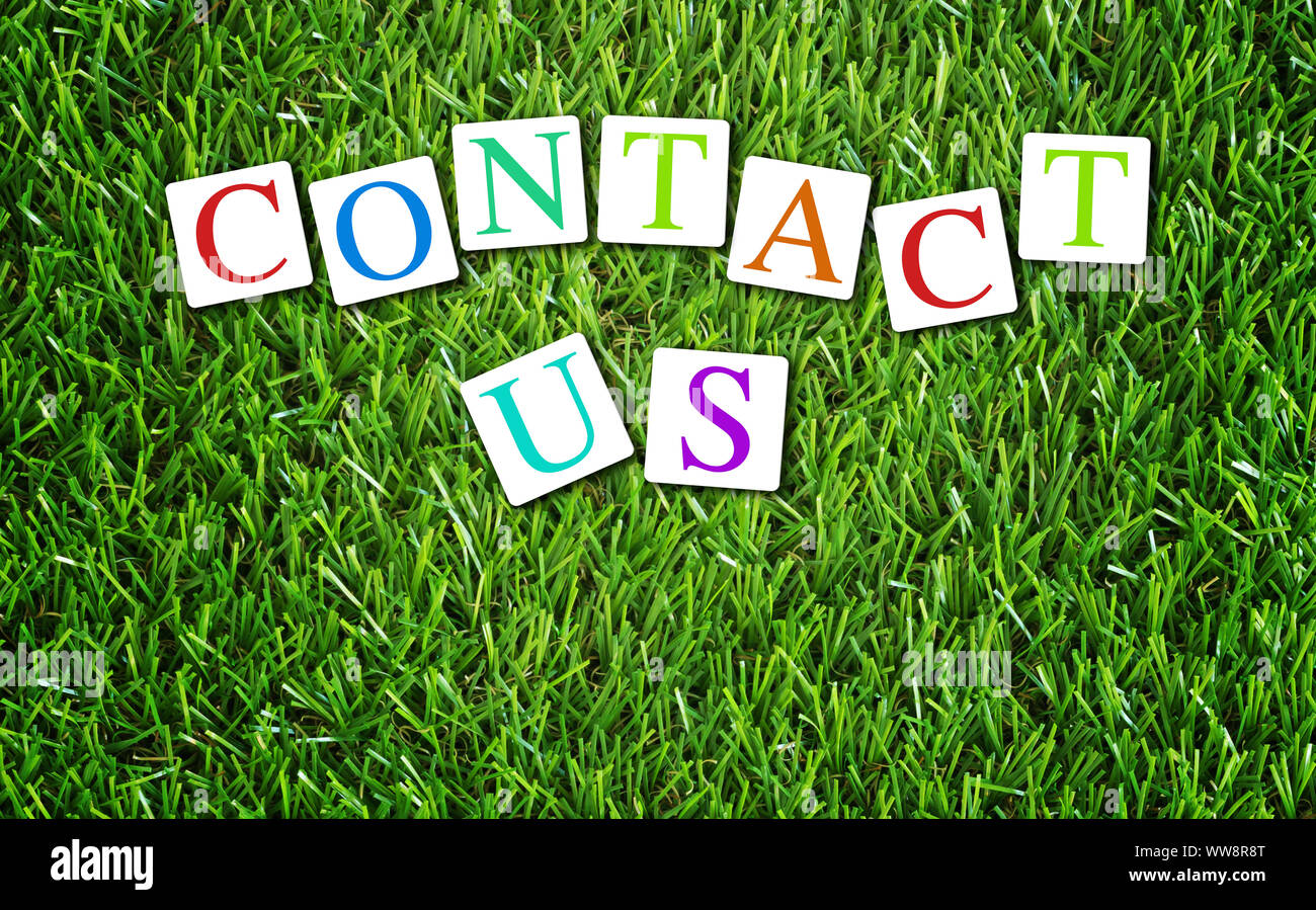 Website and internet contact us concept, customer service, icon on ...