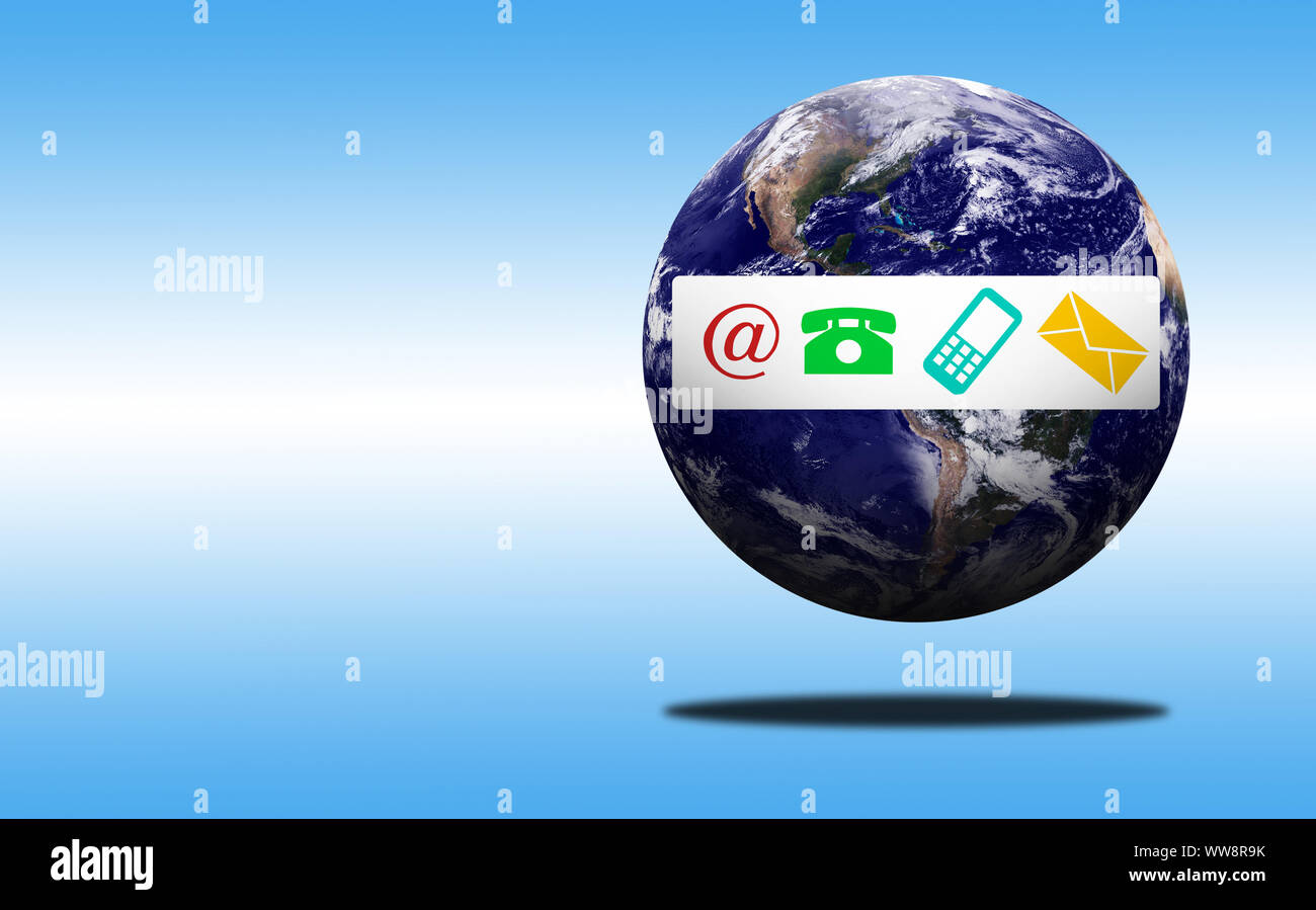 Website and internet contact us concept, customer service, copy space ...