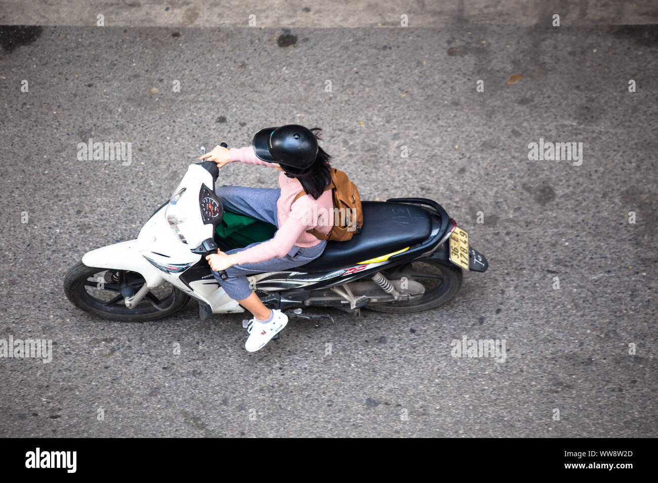 Hanoi aerial and bike hi-res stock photography and images - Alamy