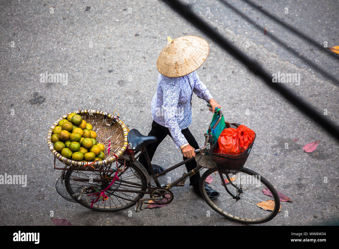 Fresh food market street scene hanoi vietnam hi-res stock photography ...