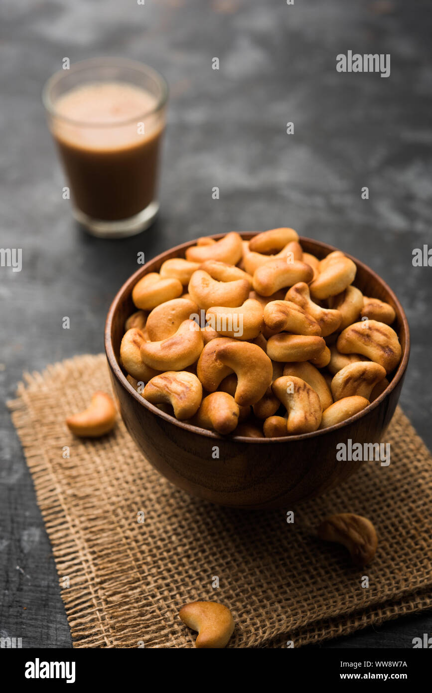 Cashew / Kaju shape biscuit was popular in childhood, tastes best with ...