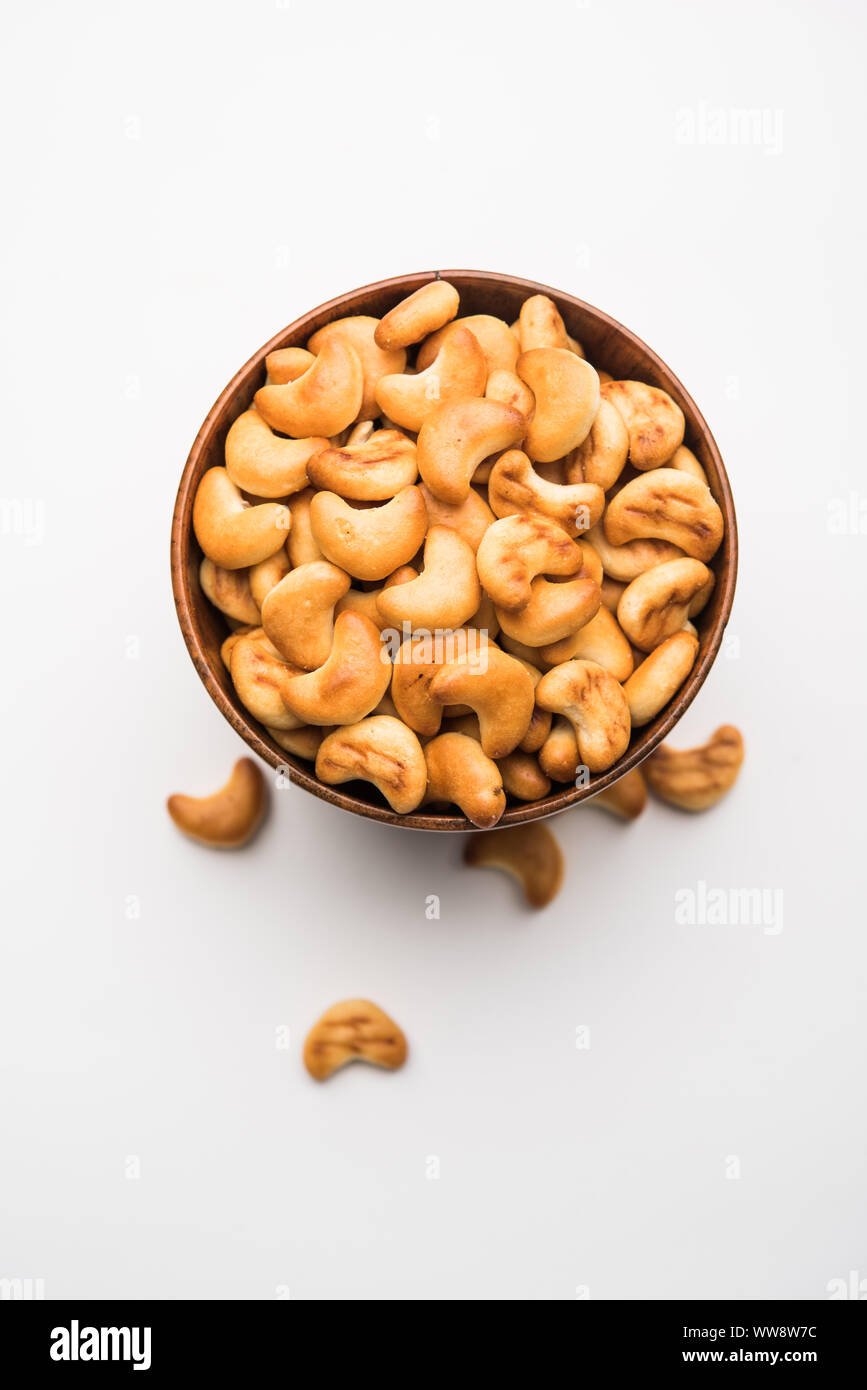 Cashew / Kaju shape biscuit was popular in childhood, tastes best with ...