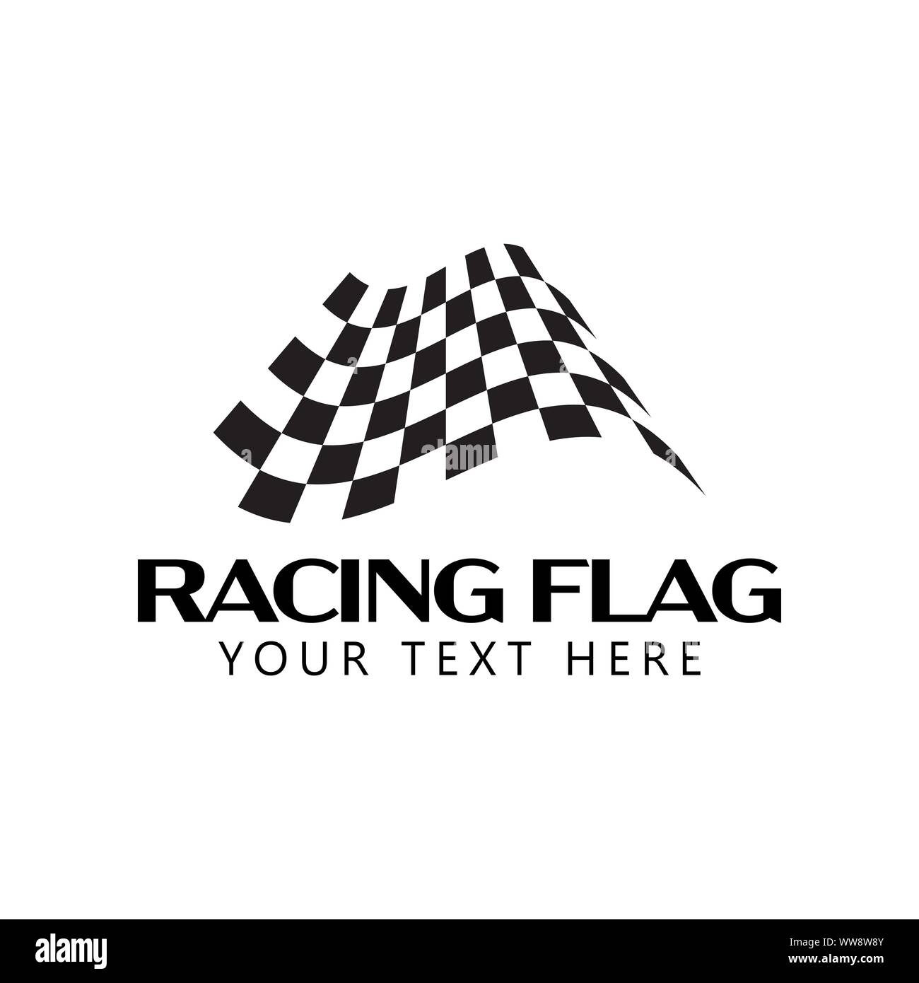 Racing flag graphic design template vector isolated Stock Vector Image ...