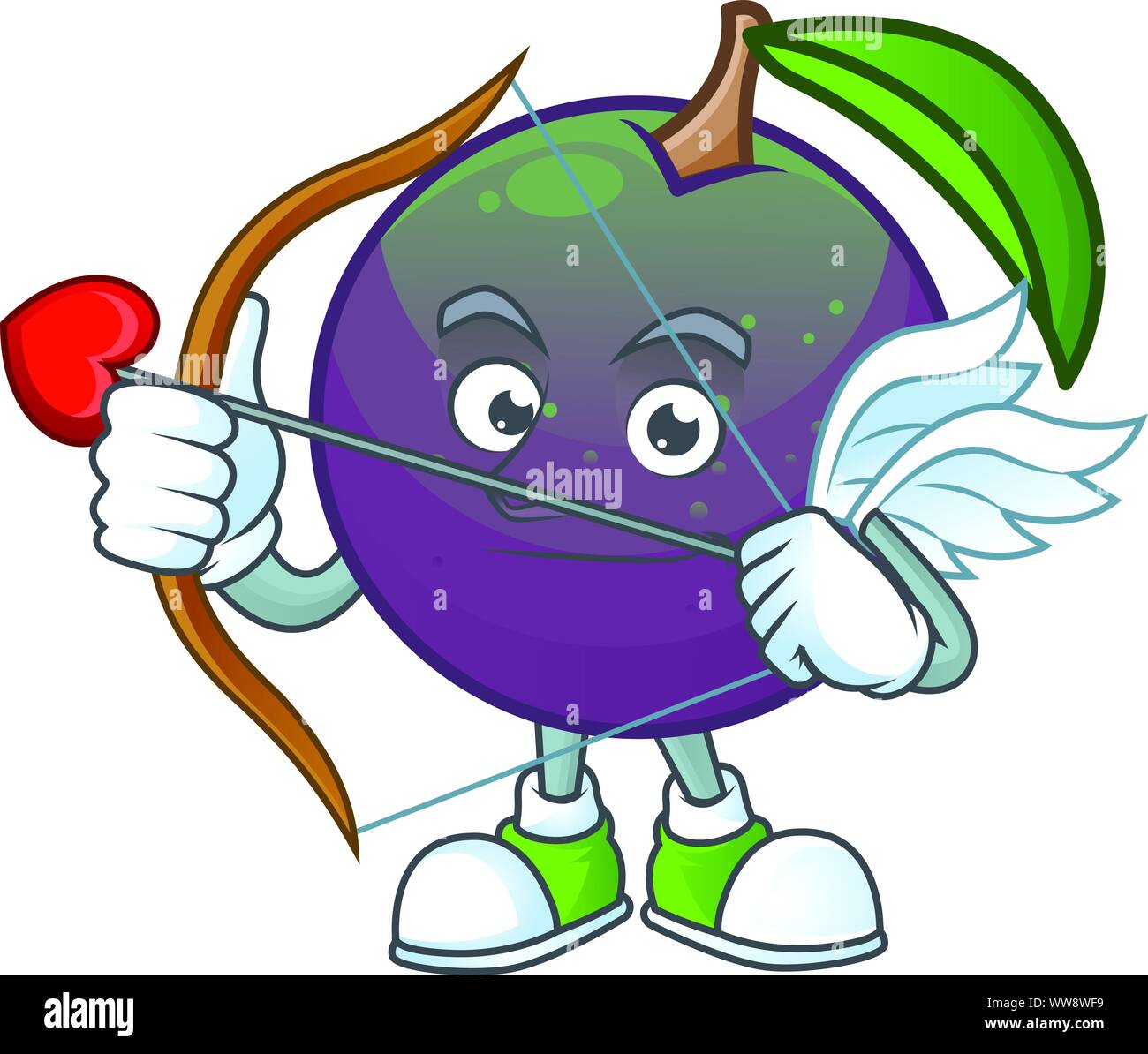 Cupid star apple cartoon character with mascot Stock Vector Image & Art ...