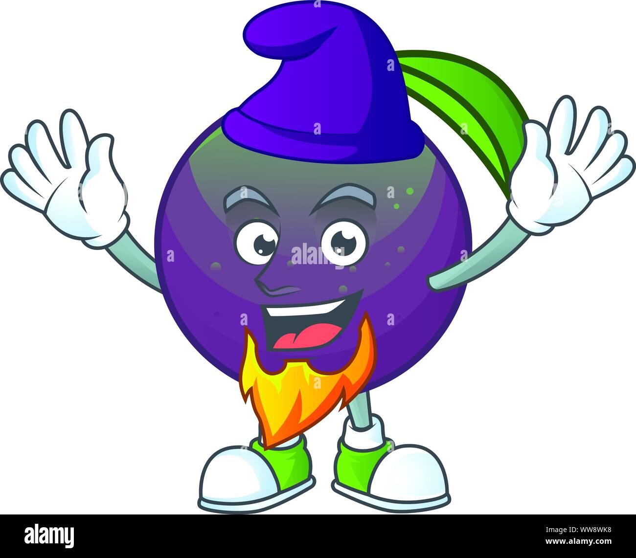 Elf star apple cartoon character with mascot Stock Vector Image & Art ...