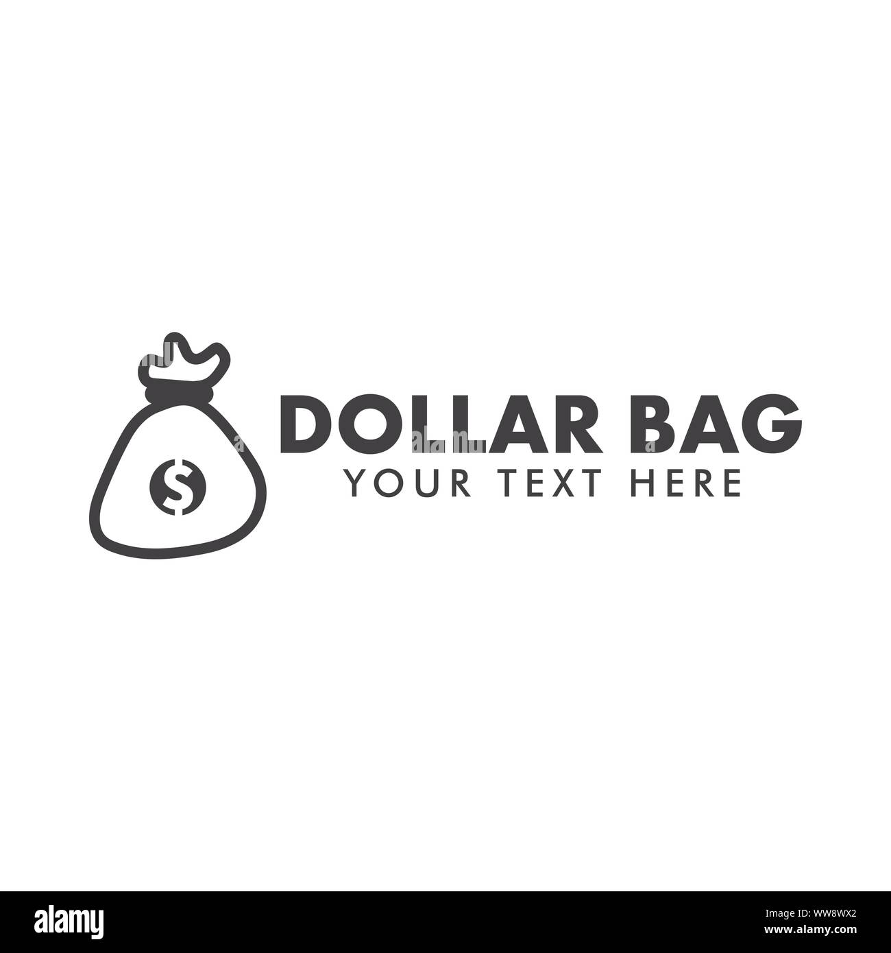 Dollar Bag Stock Vector Images - Alamy
