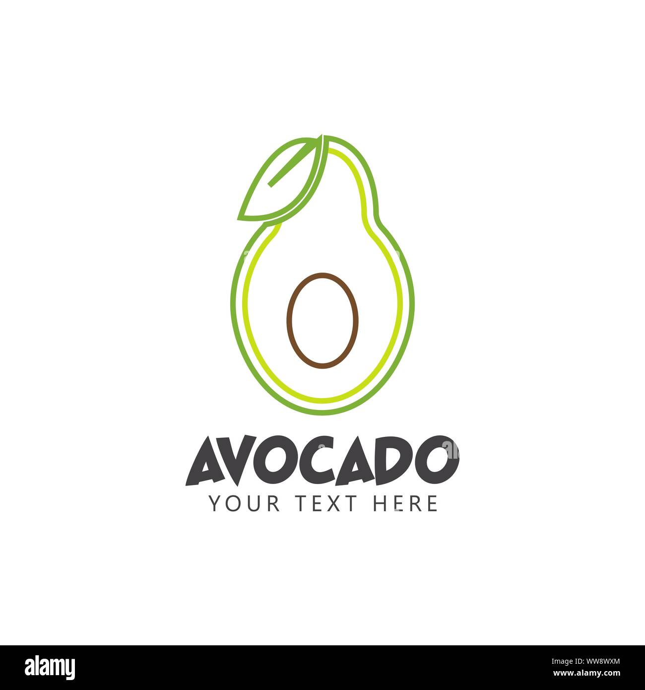 Cartoon avocado clipart hi-res stock photography and images - Alamy