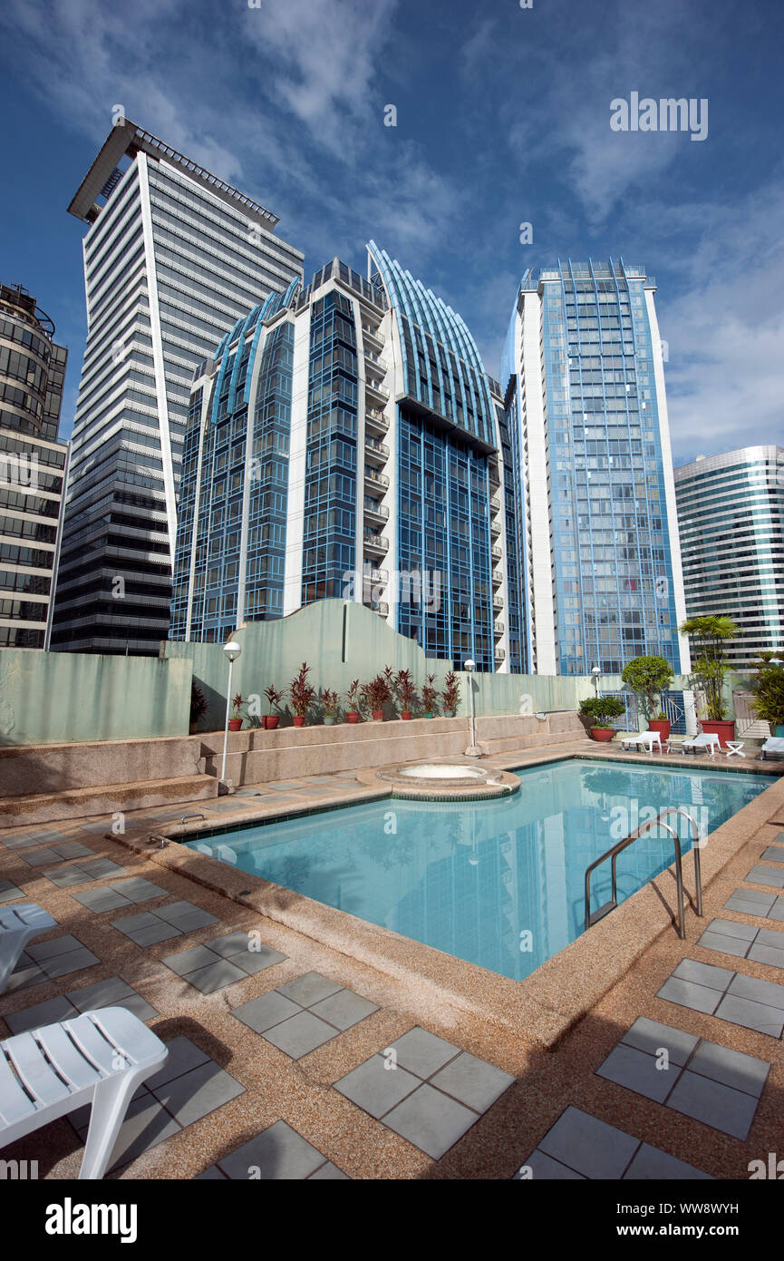 Condominium swimming pool, Salcedo Village, Makati, Metro Manila ...