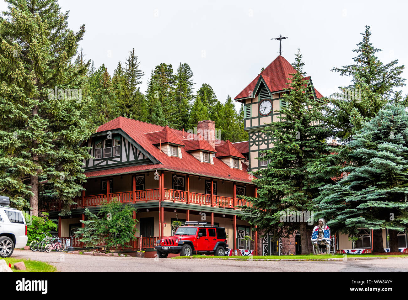 Redstone, USA - July 1, 2019: Highway 133 in Colorado during summer ...