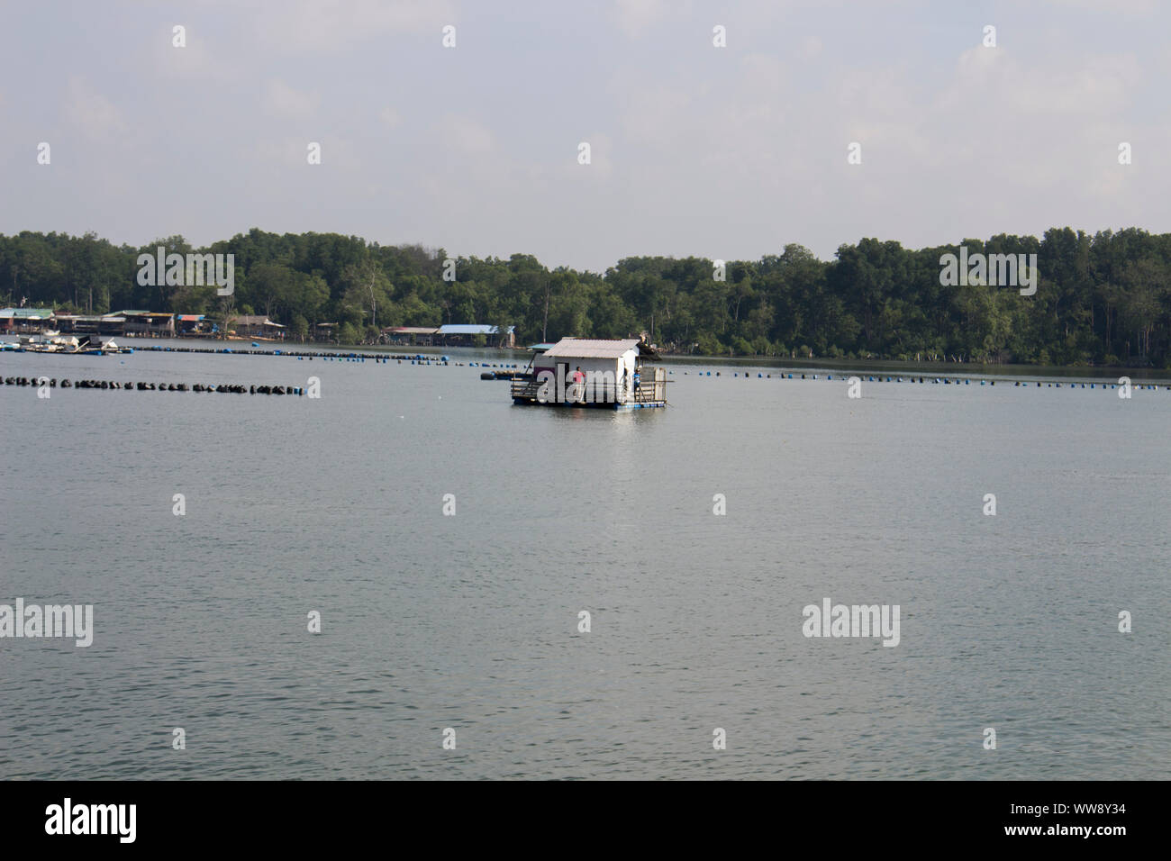 BATAM, INDONESIA - 12 DECEMBER 2018: Ferry and ships transporting ...