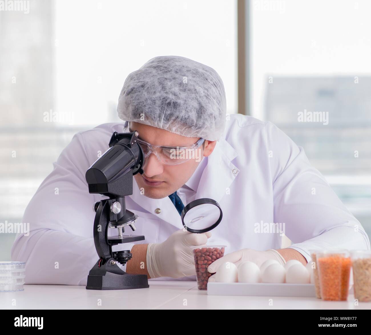 The nutrition expert testing food products in lab Stock Photo - Alamy