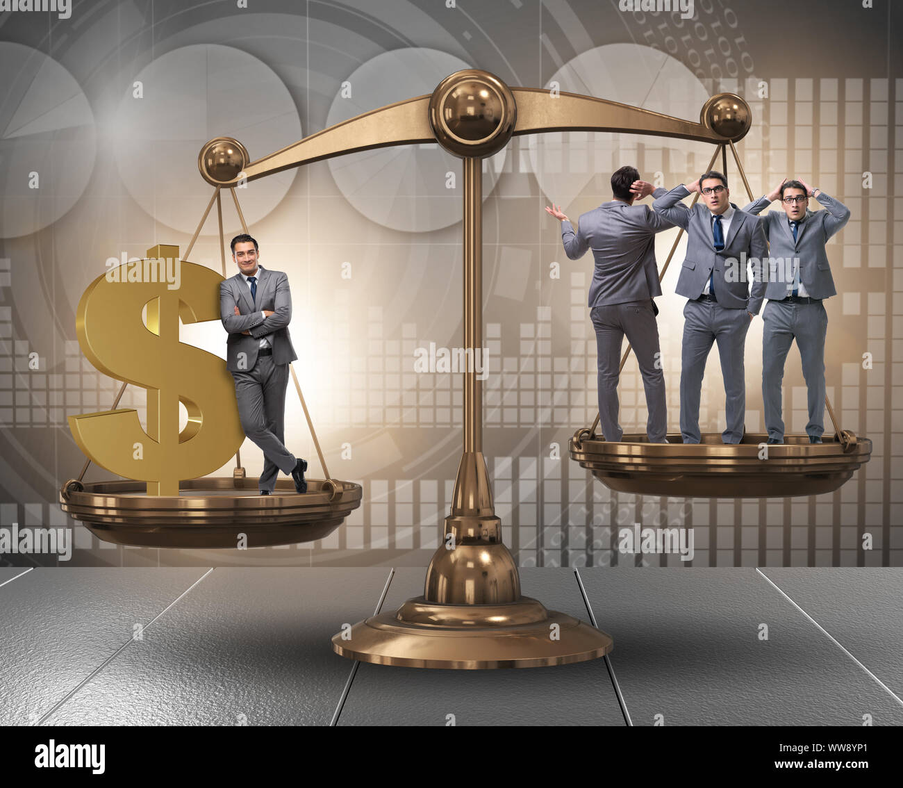 The difference between rich and poor people Stock Photo - Alamy