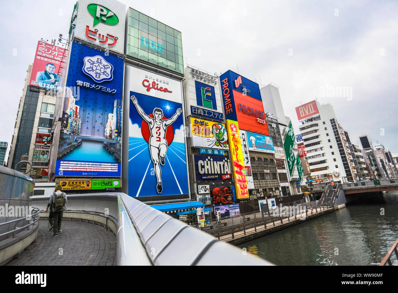 Dotonbori Glico running man principal tourist destinations in Osaka ...