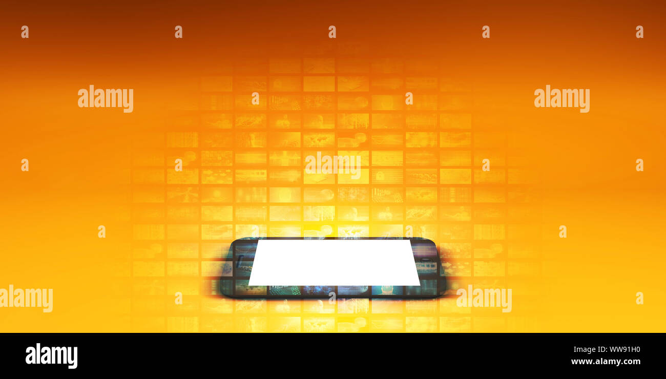 Mobile Phone App Download Now Exciting Background Stock Photo - Alamy