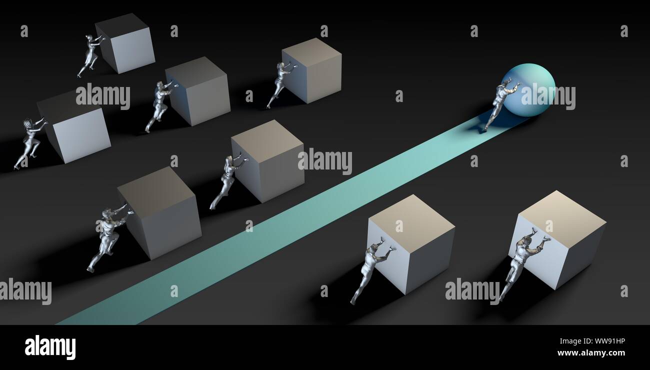 Creative Thinking Marketing and Unique Business Strategy Stock Photo ...