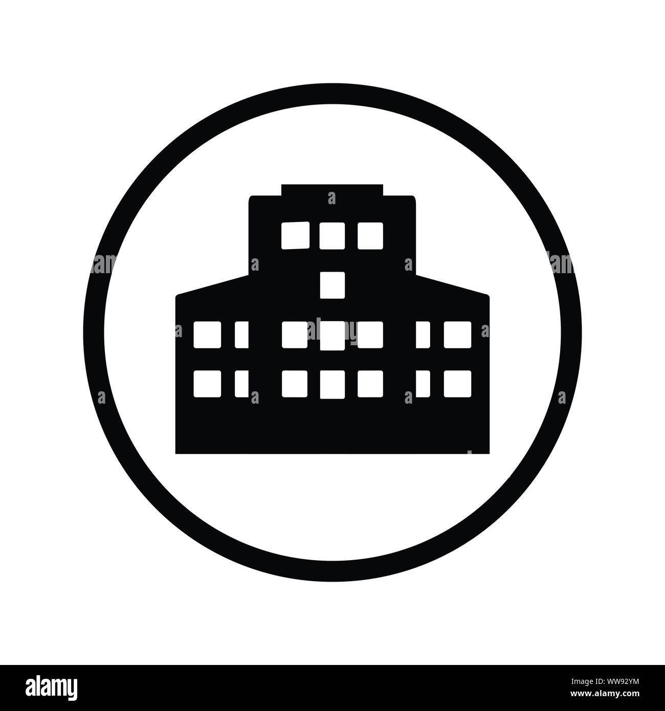House skyscraper office hospital Cut Out Stock Images & Pictures - Alamy