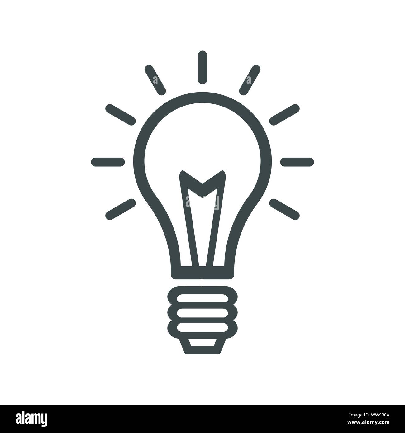 Bulb Icon, Idea generating, Innovation, Light Bulb Stock Vector Image ...