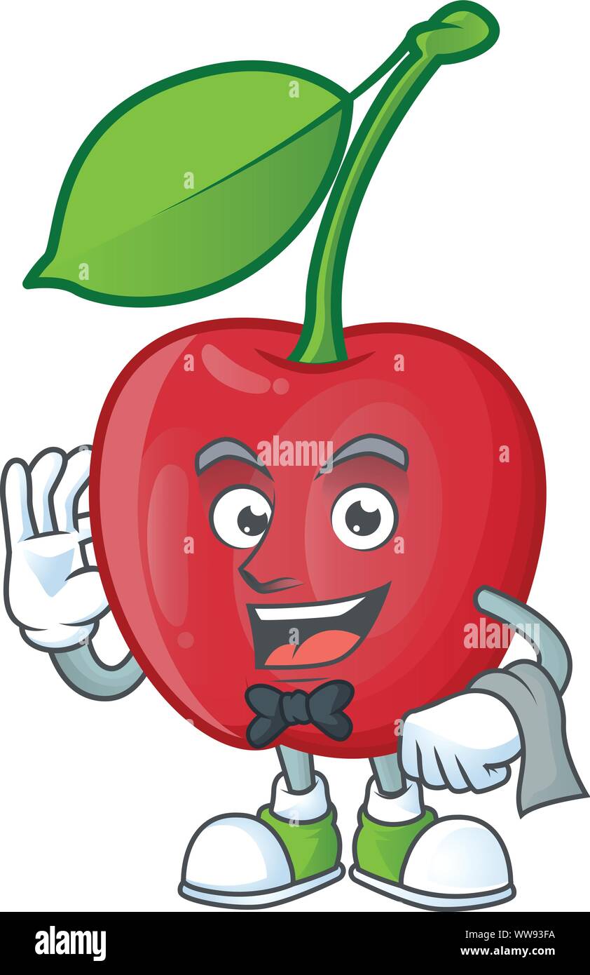 Geek cartoon bing cherries on white background Stock Vector Image & Art ...