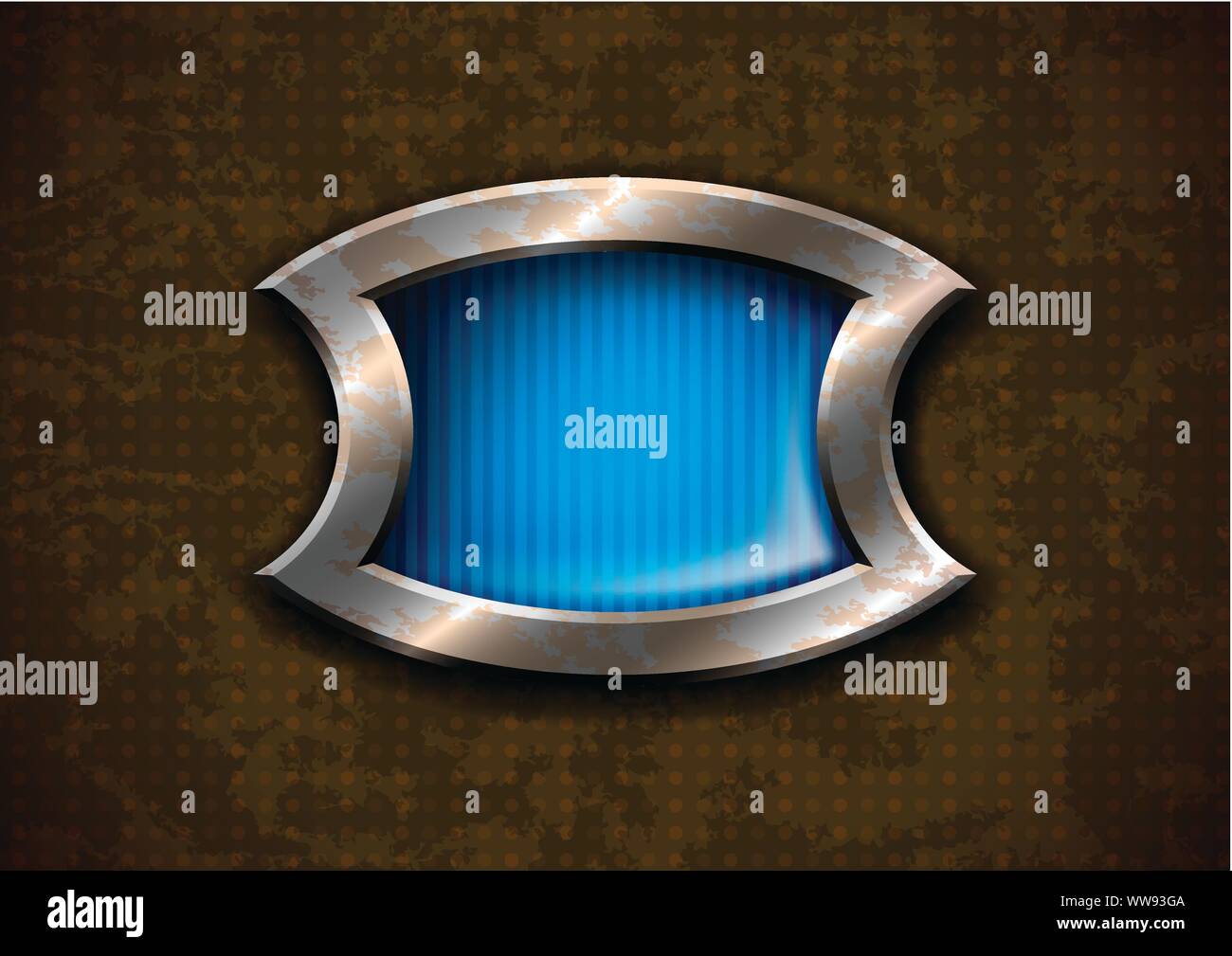 Old blank rusty metal sign Stock Vector Images - Alamy