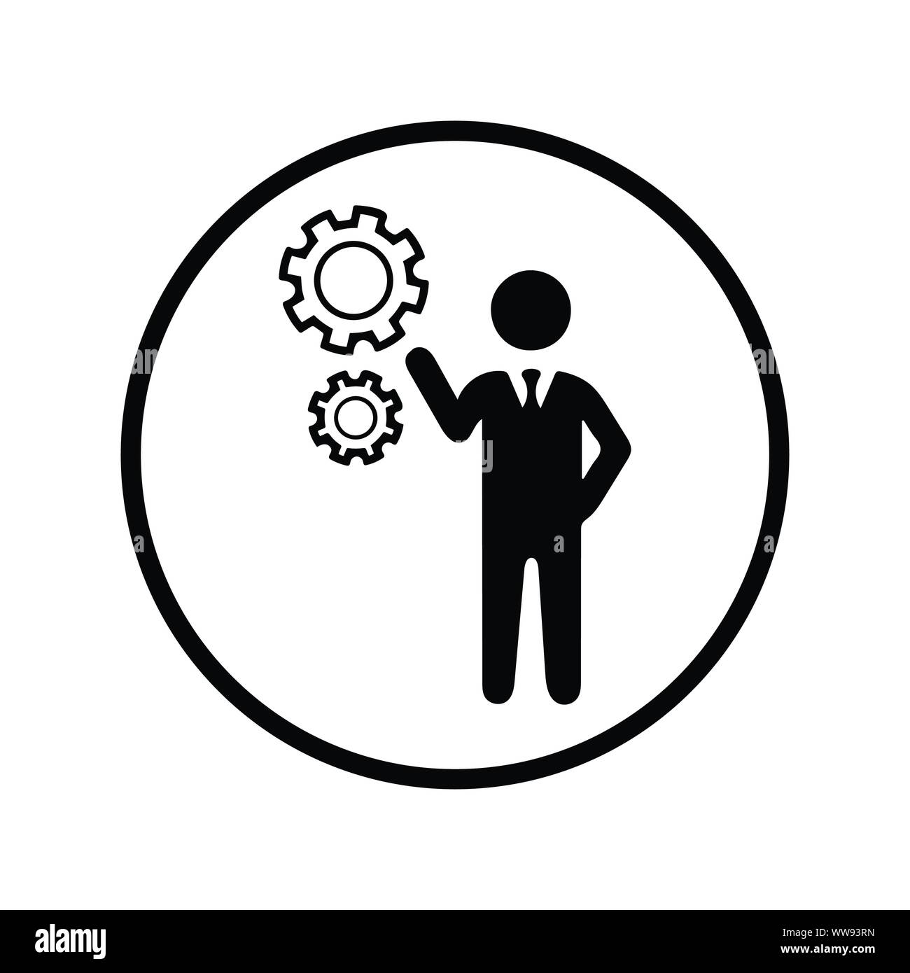 Solutions Icon Black and White Stock Photos & Images - Alamy