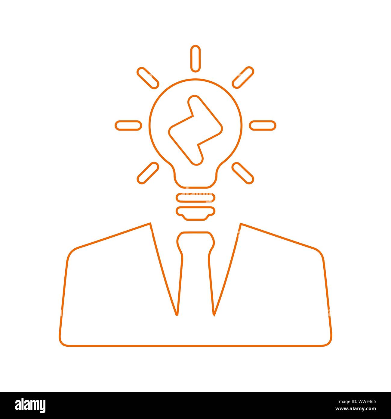 Beautiful design and fully editable Business Thinking, Idea Generate ...