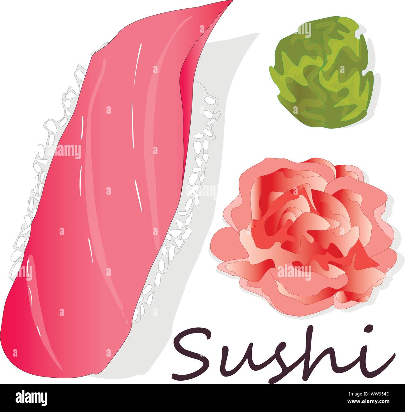 Hand japan red white Stock Vector Images - Alamy