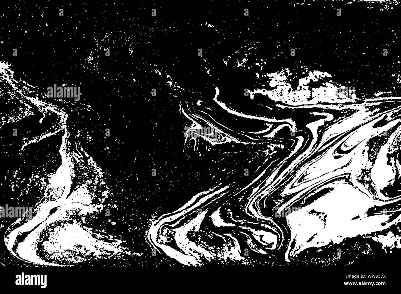 Black and white liquid texture. Abstract vector background Stock Vector ...