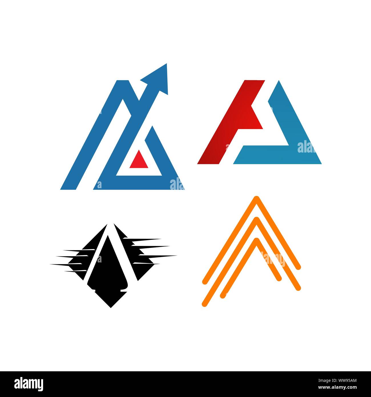 3d Triangle Business Identity Logo High Resolution Stock Photography ...