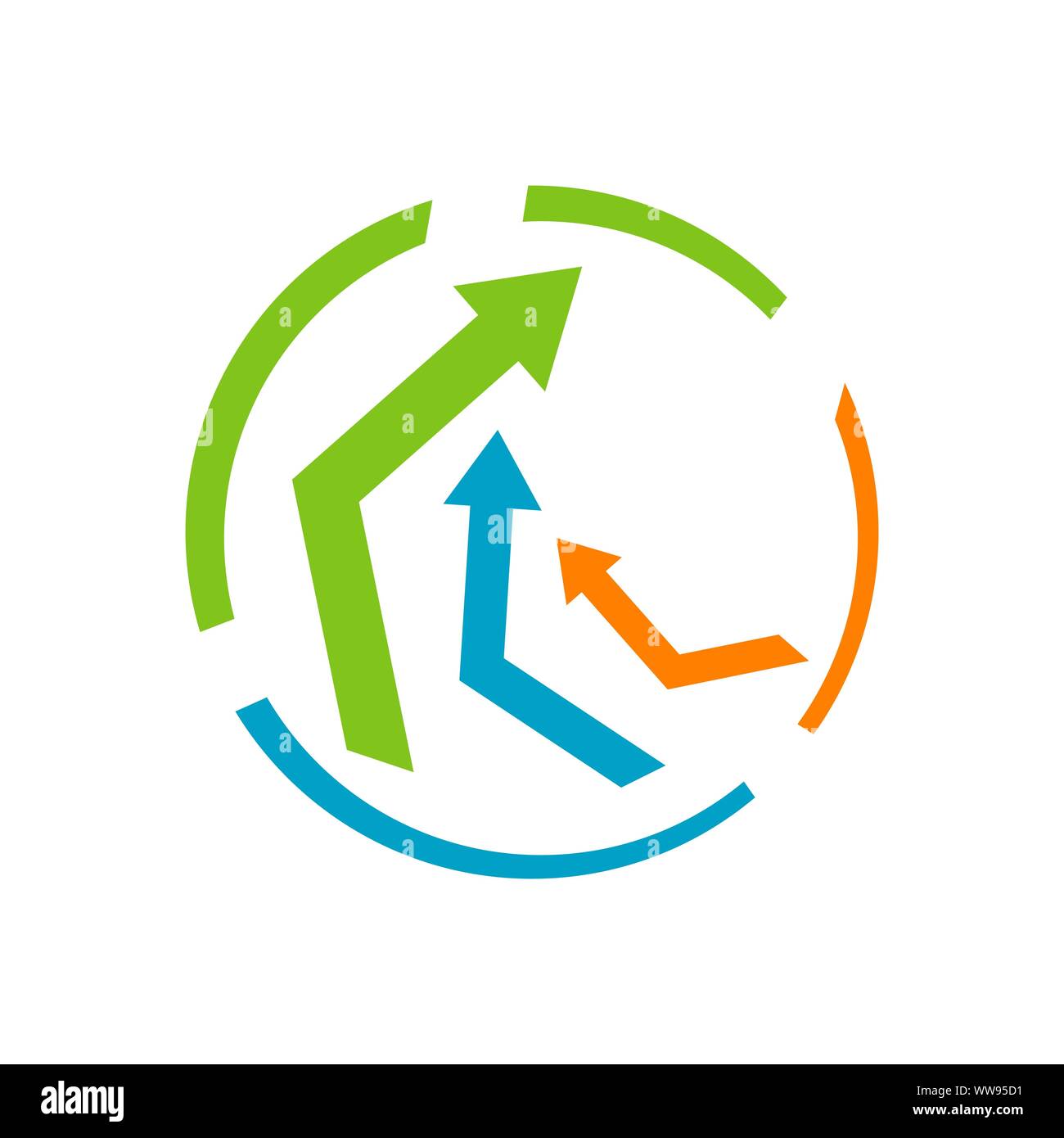 Arrow logo hi-res stock photography and images - Alamy