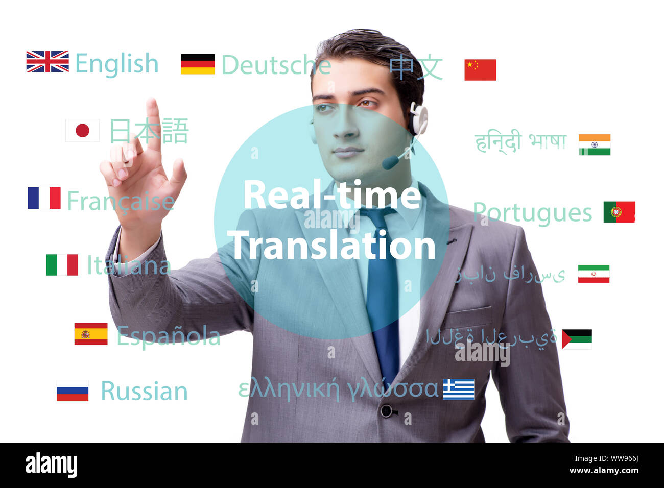Real time language translation hi-res stock photography and images - Alamy