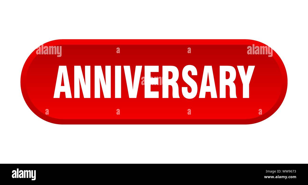 anniversary button. anniversary rounded red sign. anniversary Stock ...