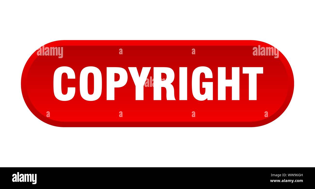 copyright button. copyright rounded red sign. copyright Stock Vector ...
