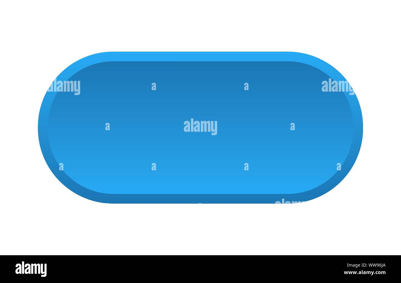 blank button. blank rounded blue sign. blank Stock Vector Image & Art ...
