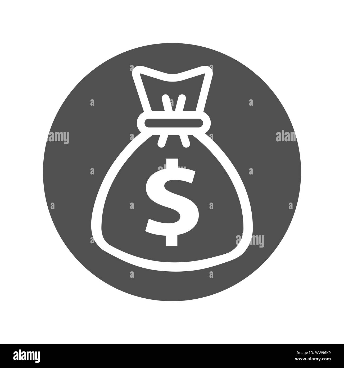Dollar bag, hand money, save money icon Stock Vector Image & Art - Alamy