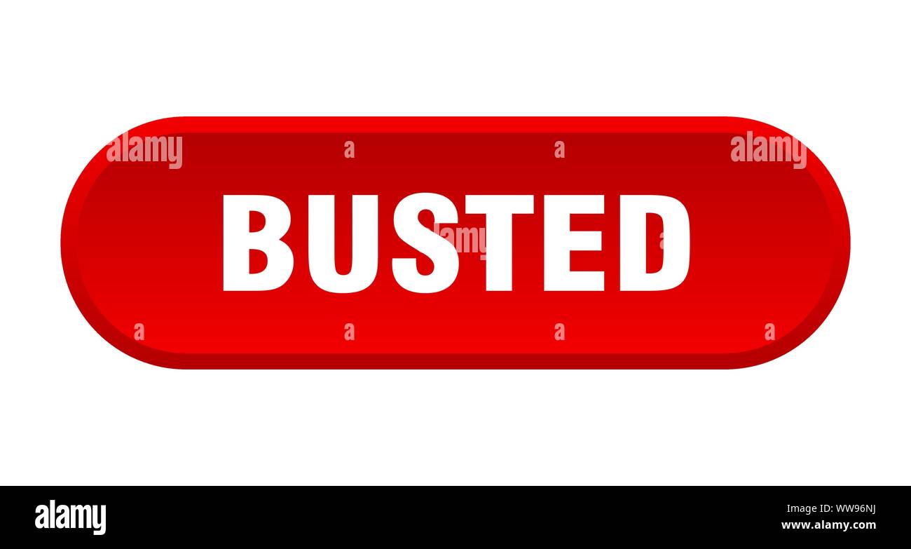 busted button. busted rounded red sign. busted Stock Vector Image & Art ...