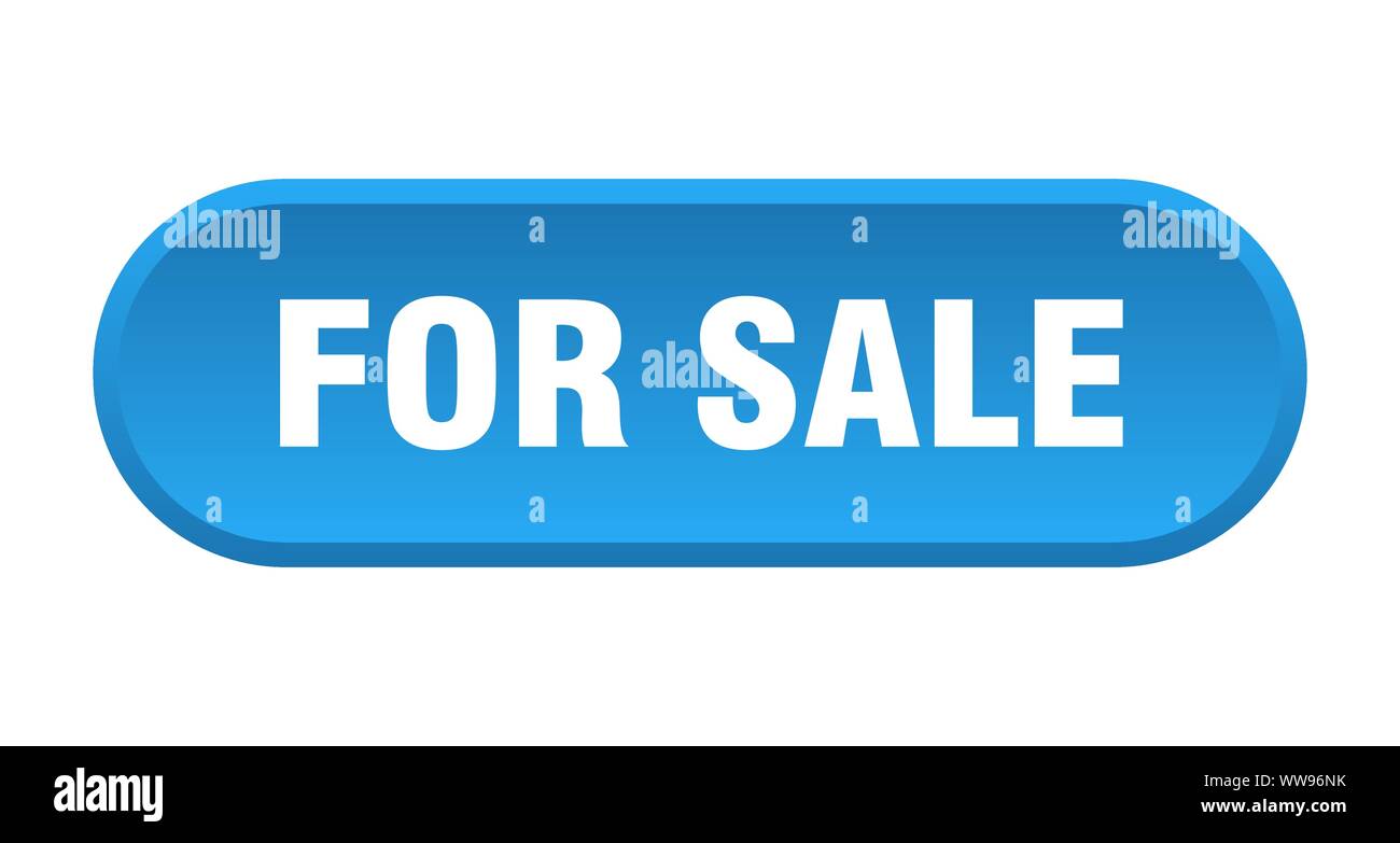 for sale button. for sale rounded blue sign. for sale Stock Vector ...
