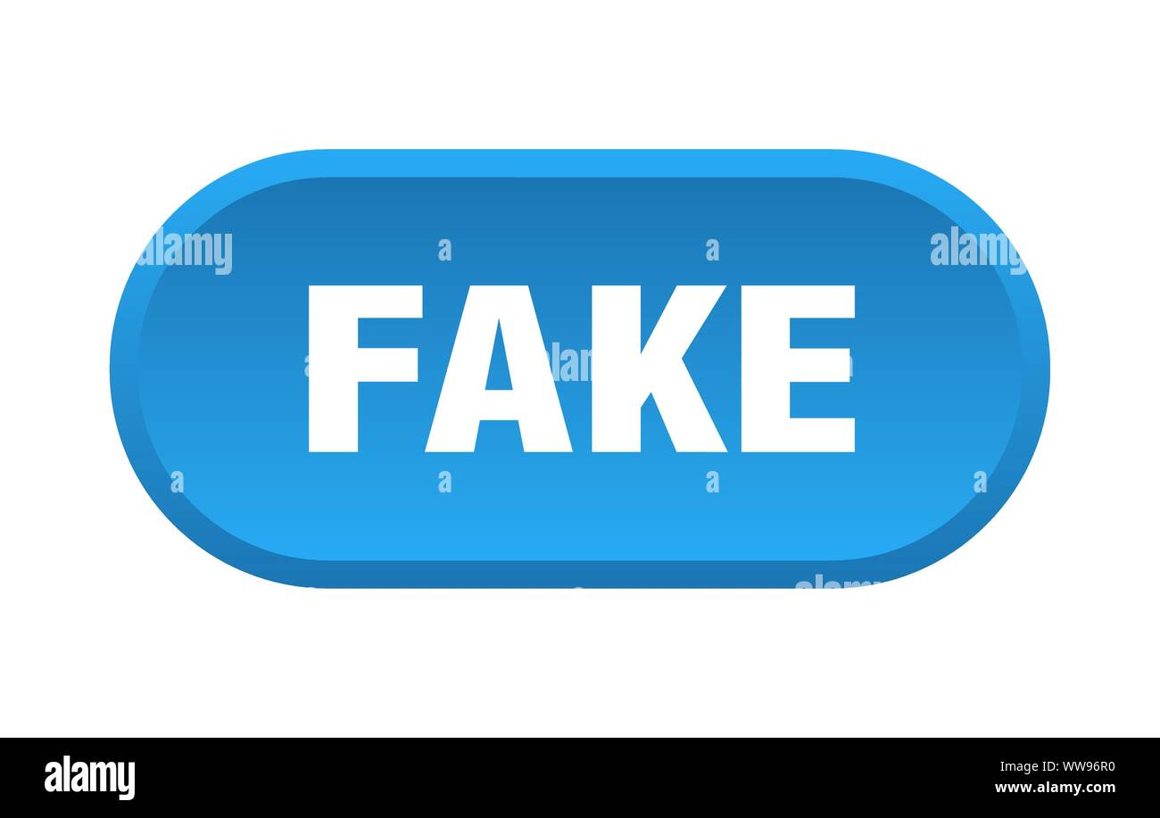 fake button. fake rounded blue sign. fake Stock Vector Image & Art - Alamy