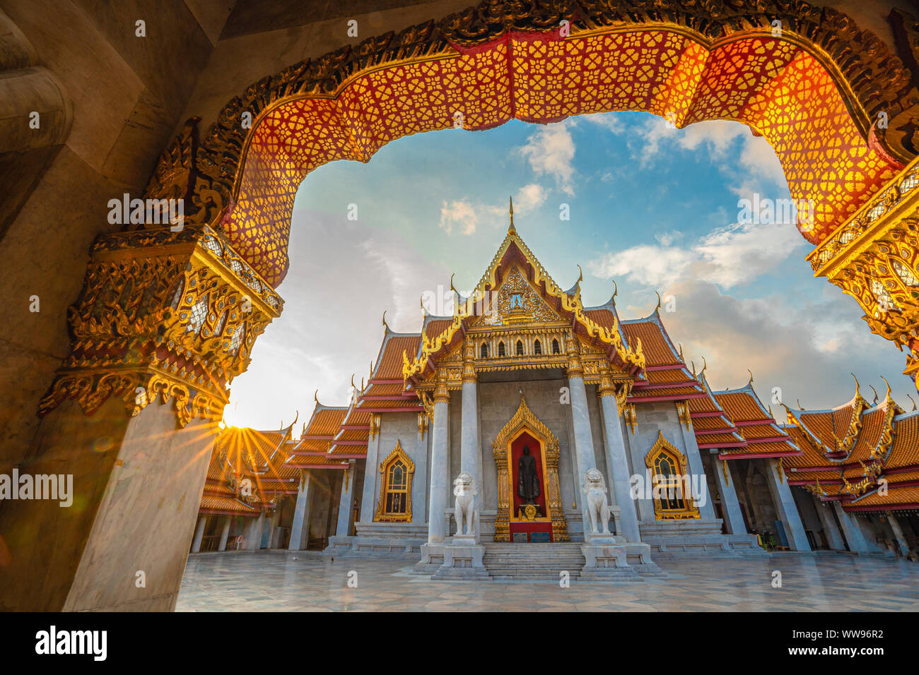 The Wat Benchamabophit or Marble temple is one of Bangkok is ...