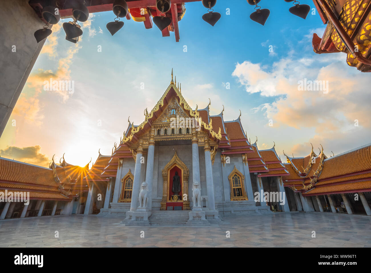 The Wat Benchamabophit or Marble temple is one of Bangkok is ...