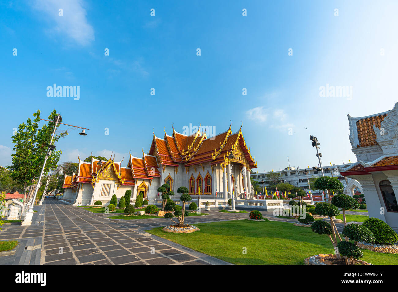 The Wat Benchamabophit or Marble temple is one of Bangkok is ...