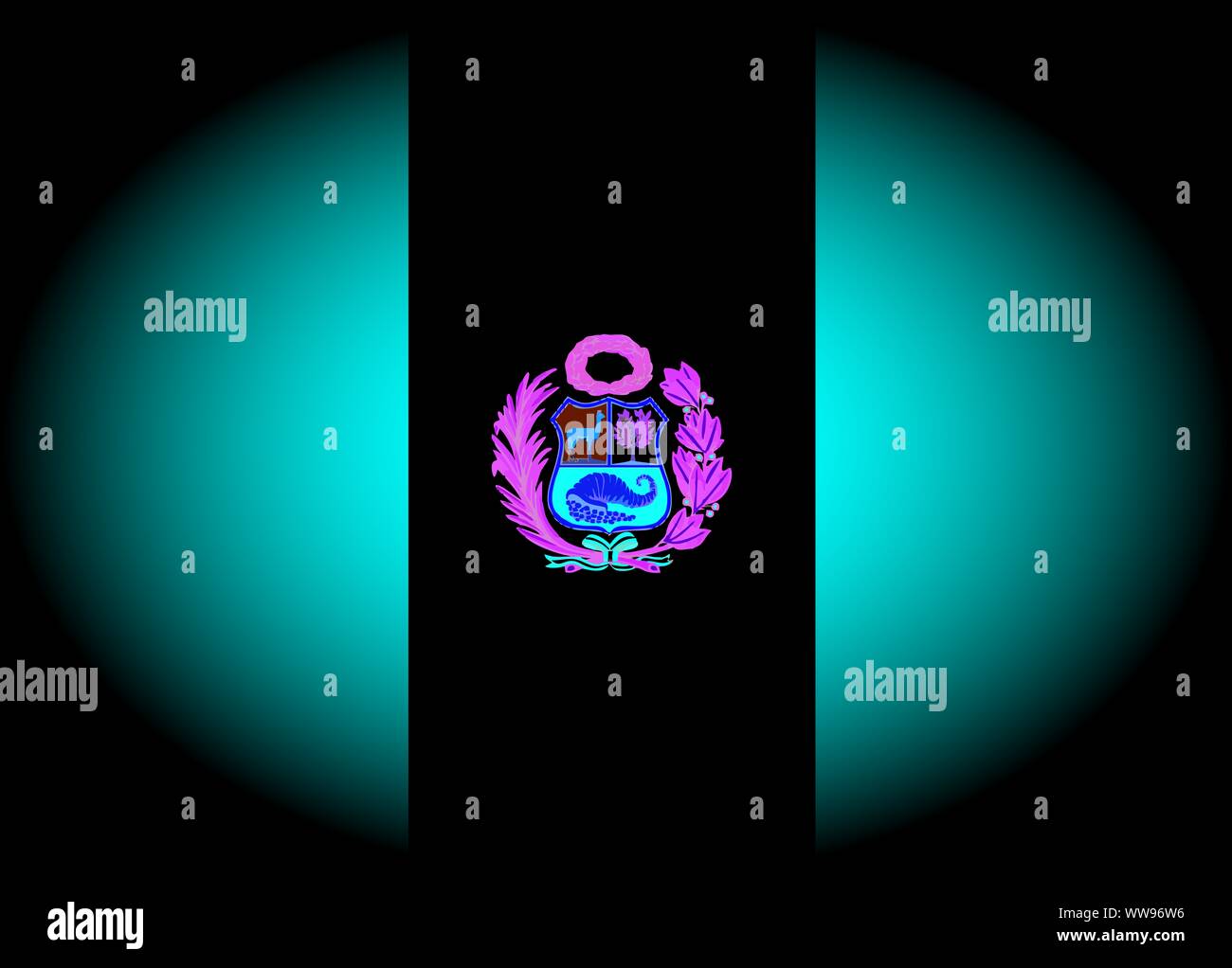 Peru flag, Peruvian flag in the colors red and white Stock Photo - Alamy