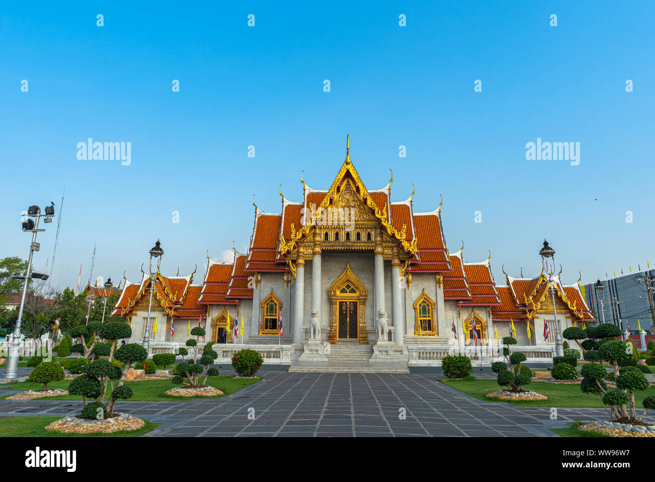 The Wat Benchamabophit or Marble temple is one of Bangkok is ...
