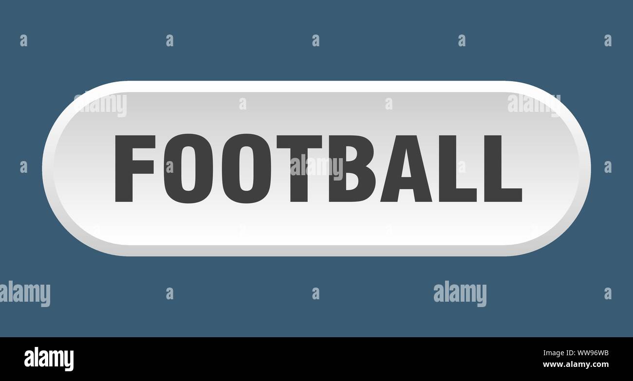 football button. football rounded white sign. football Stock Vector ...