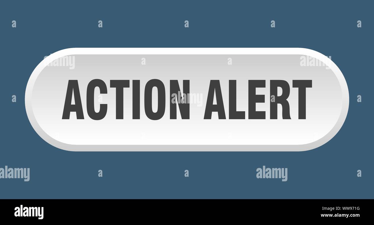 action alert button. action alert rounded white sign. action alert ...