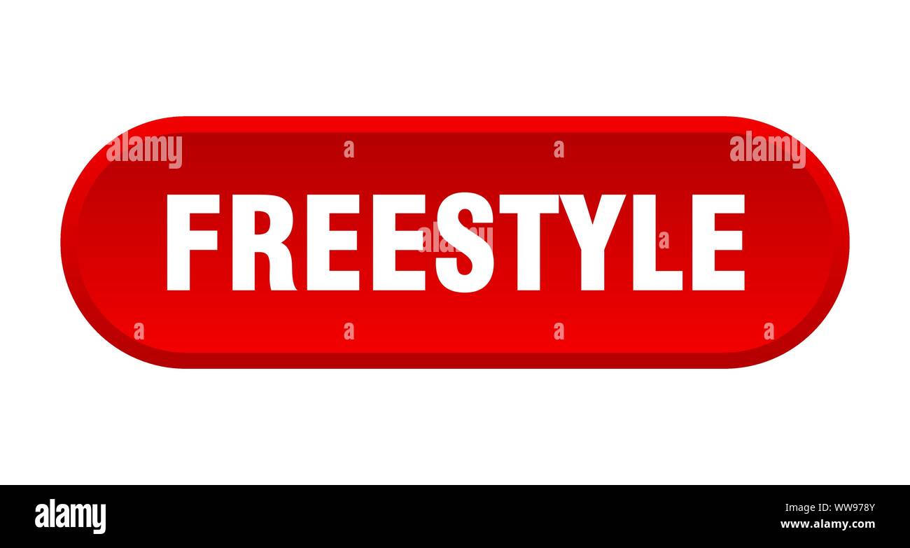 freestyle button. freestyle rounded red sign. freestyle Stock Vector ...