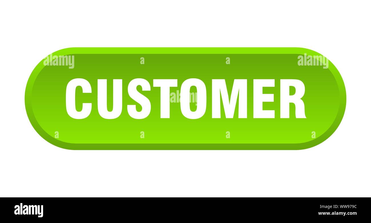 customer button. customer rounded green sign. customer Stock Vector ...
